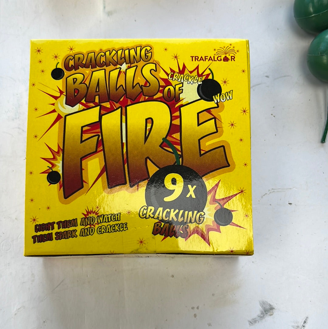 Crackling balls9 x crackling balls. – Southampton Firework Factory